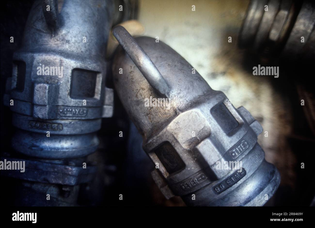 Pipe fittings for gas delivery Stock Photo - Alamy