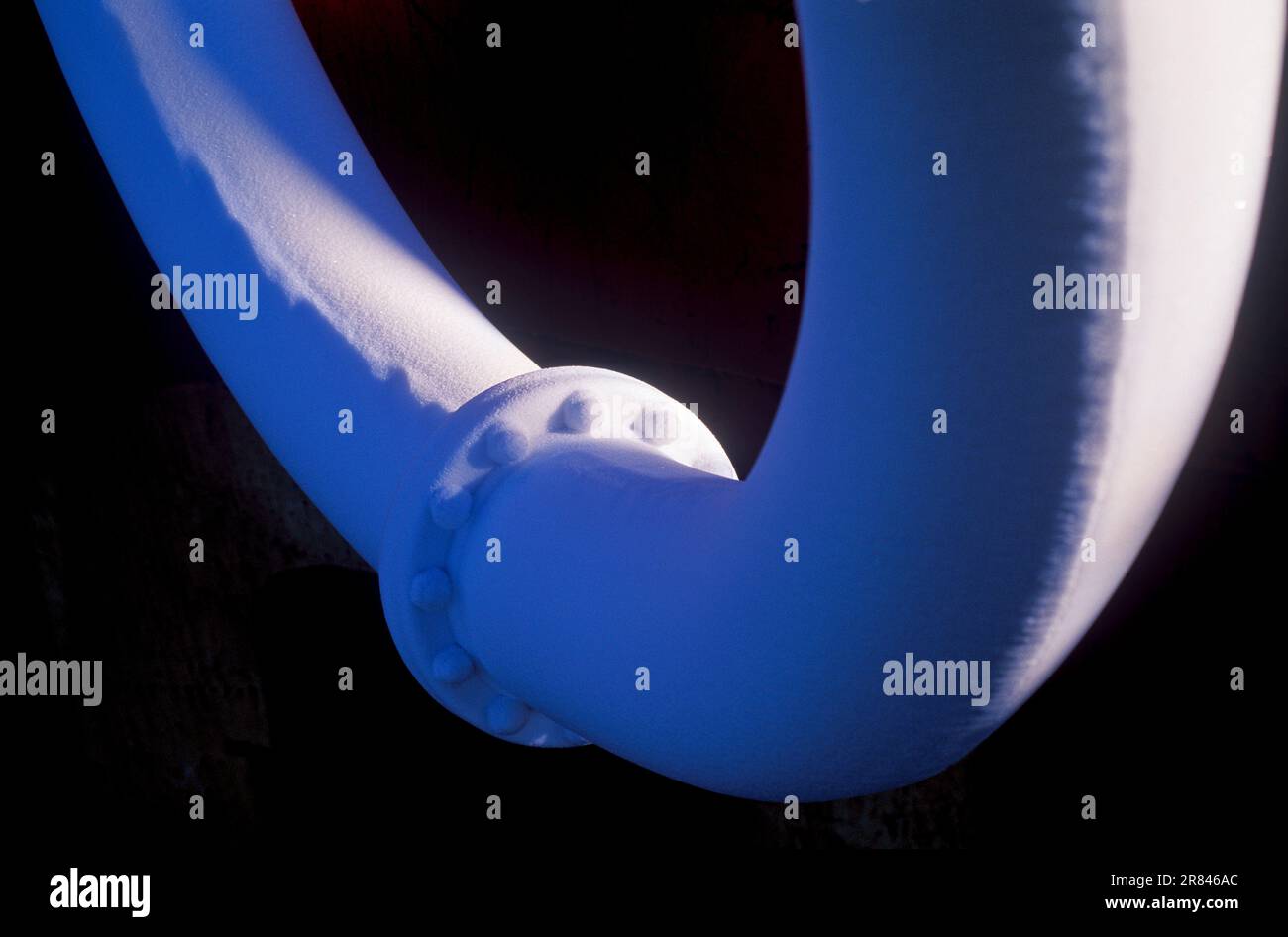 A frosted transferee pipe Stock Photo - Alamy
