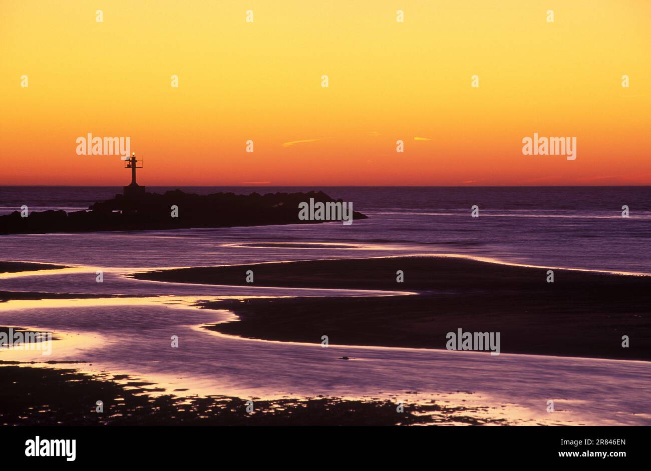 eastern shore sunset Stock Photo - Alamy