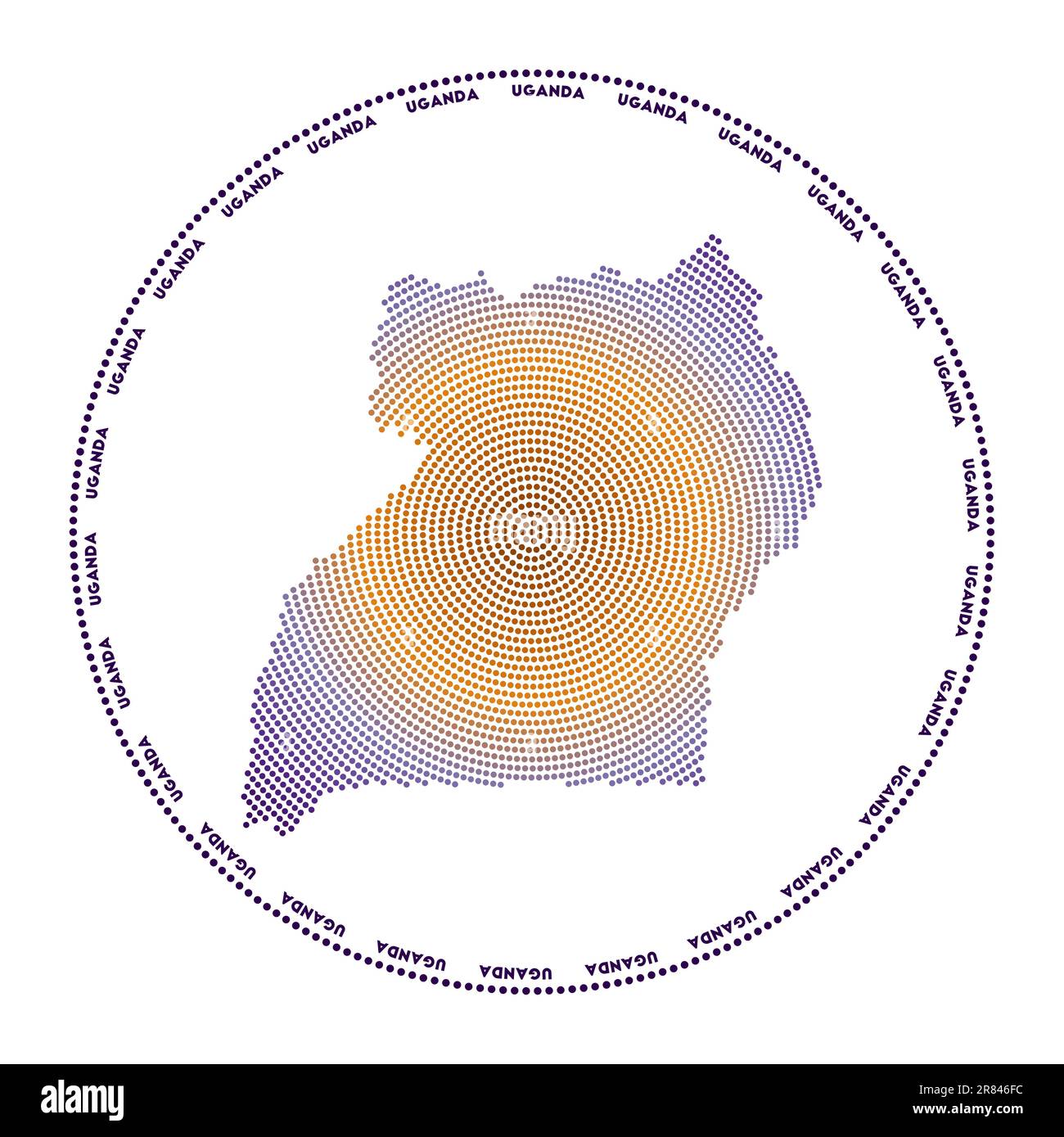 Uganda digital map hi-res stock photography and images - Alamy