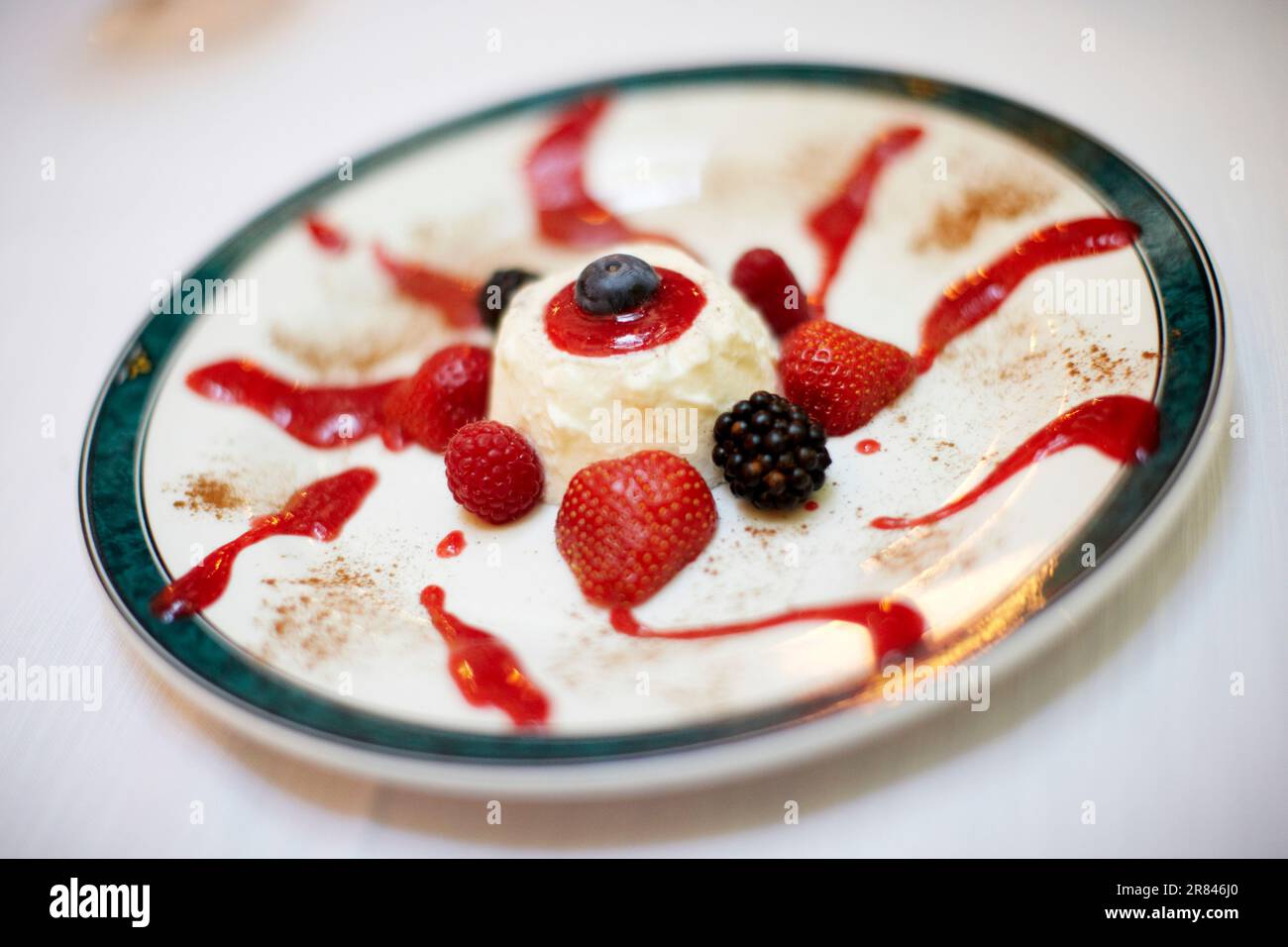 Panna cotta, a cream desert typical to northern Italy Stock Photo - Alamy