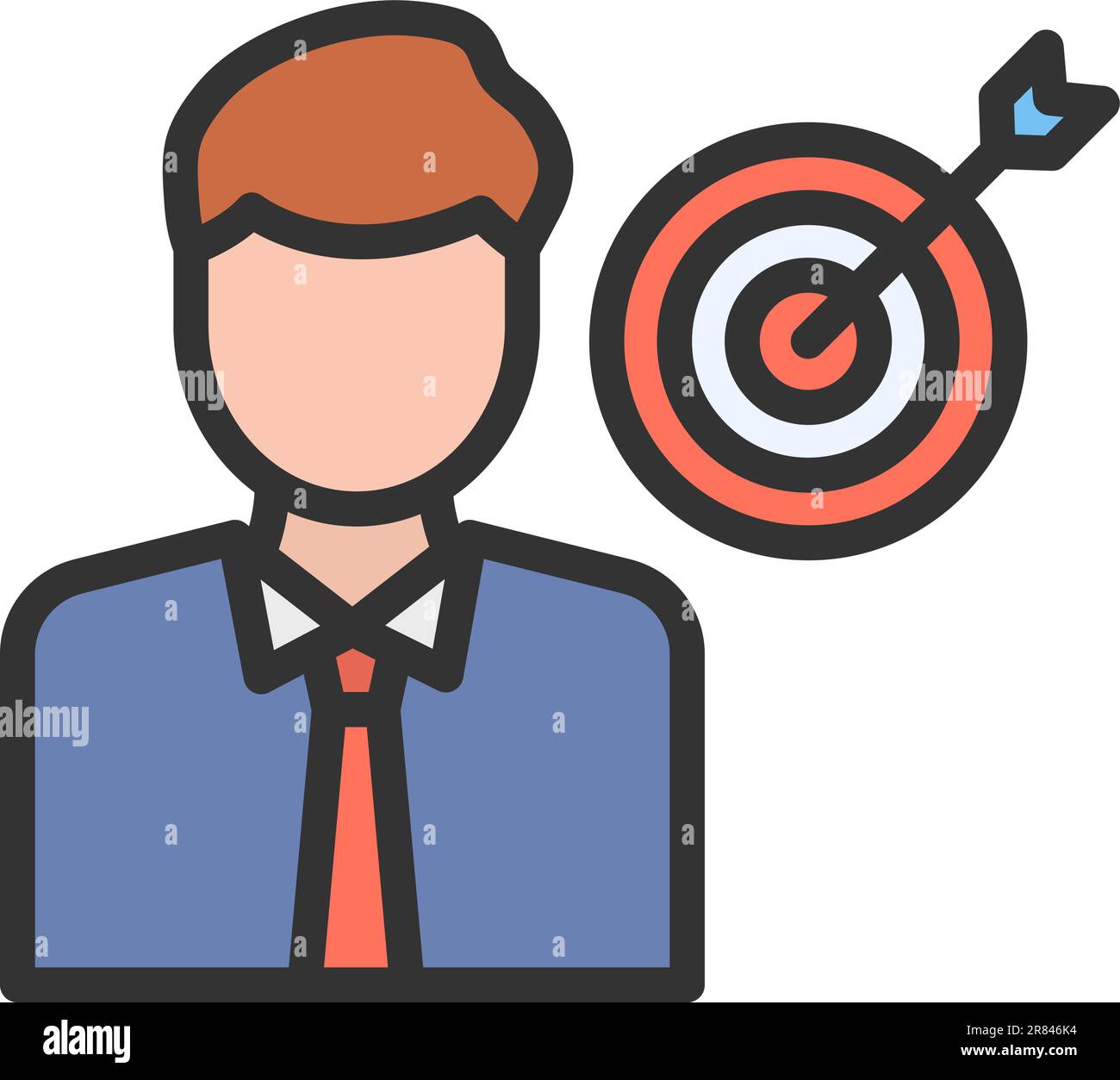 Purpose icon vector image Stock Vector Image & Art - Alamy