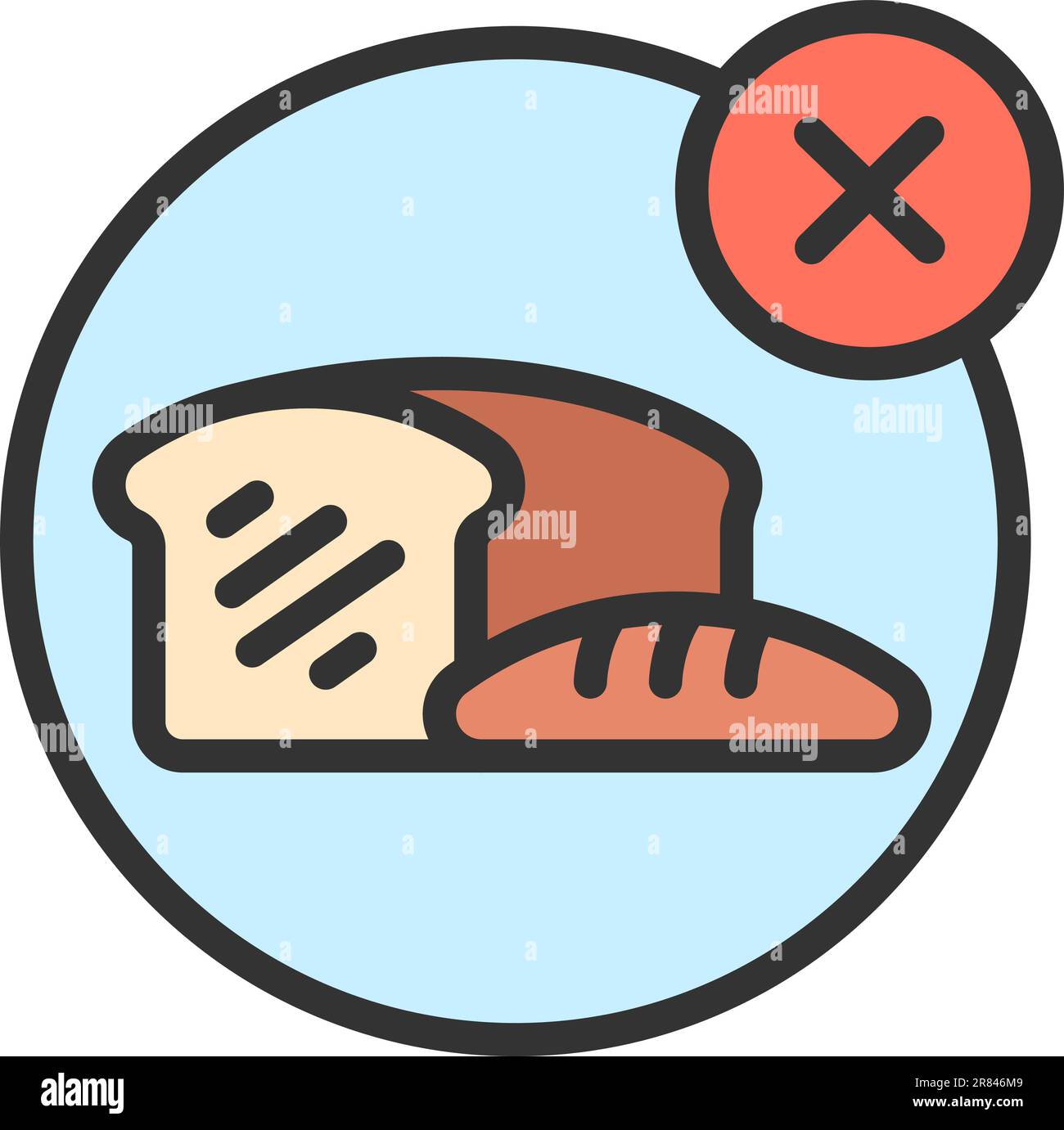 No Food icon vector image Stock Vector Image & Art - Alamy