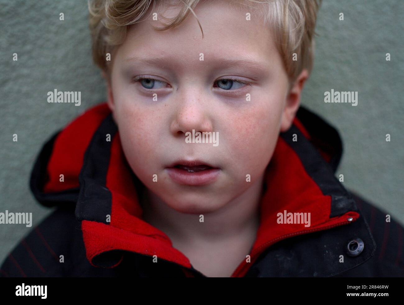 Portrait of a young boy with Autism in Stockholm, Sweden Stock Photo ...