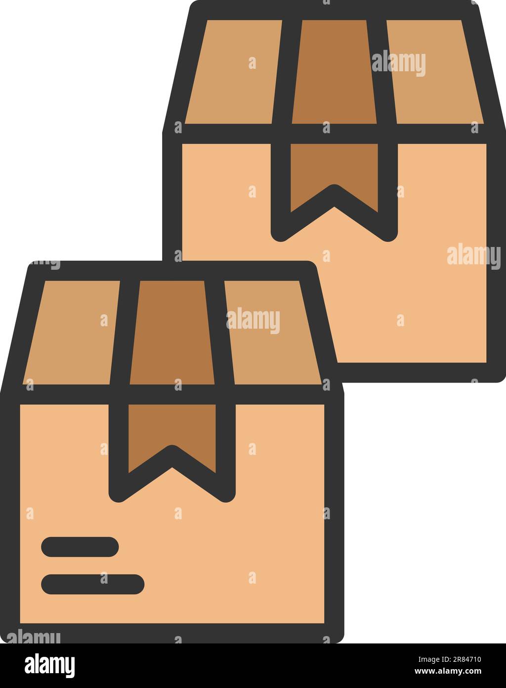 Cardboards icon vector image Stock Vector Image & Art - Alamy