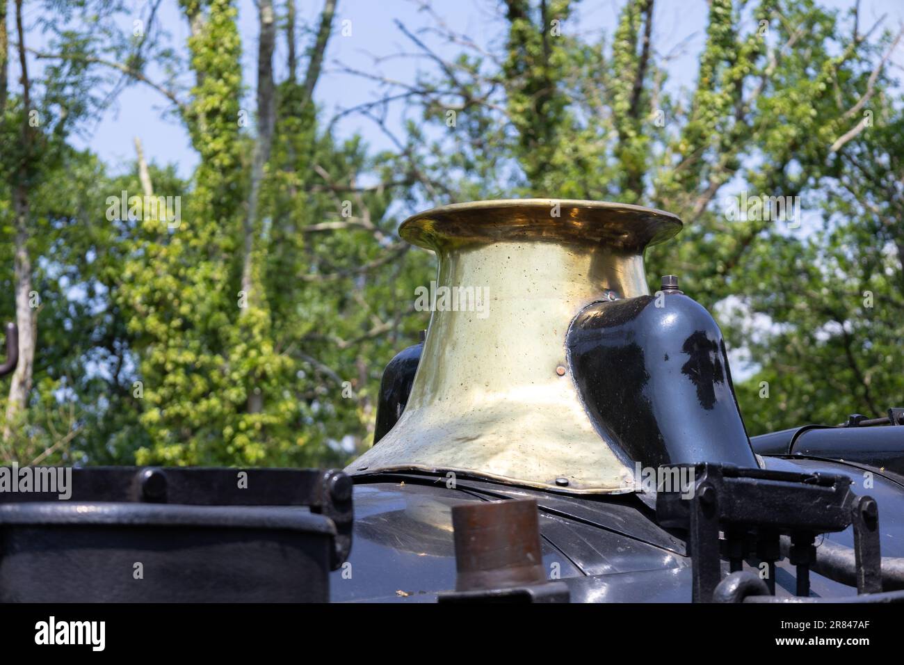 Bodmin, Cornwall, UK - June 13. Steam train at Bodmin General railway ...