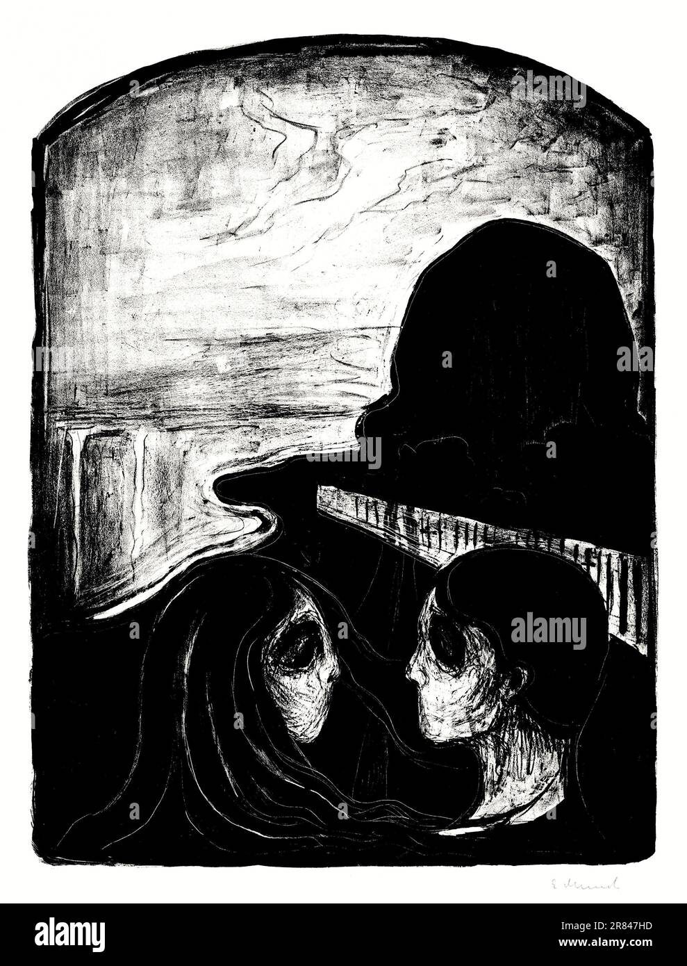 Edvard munch the scream lithograph Cut Out Stock Images & Pictures - Alamy