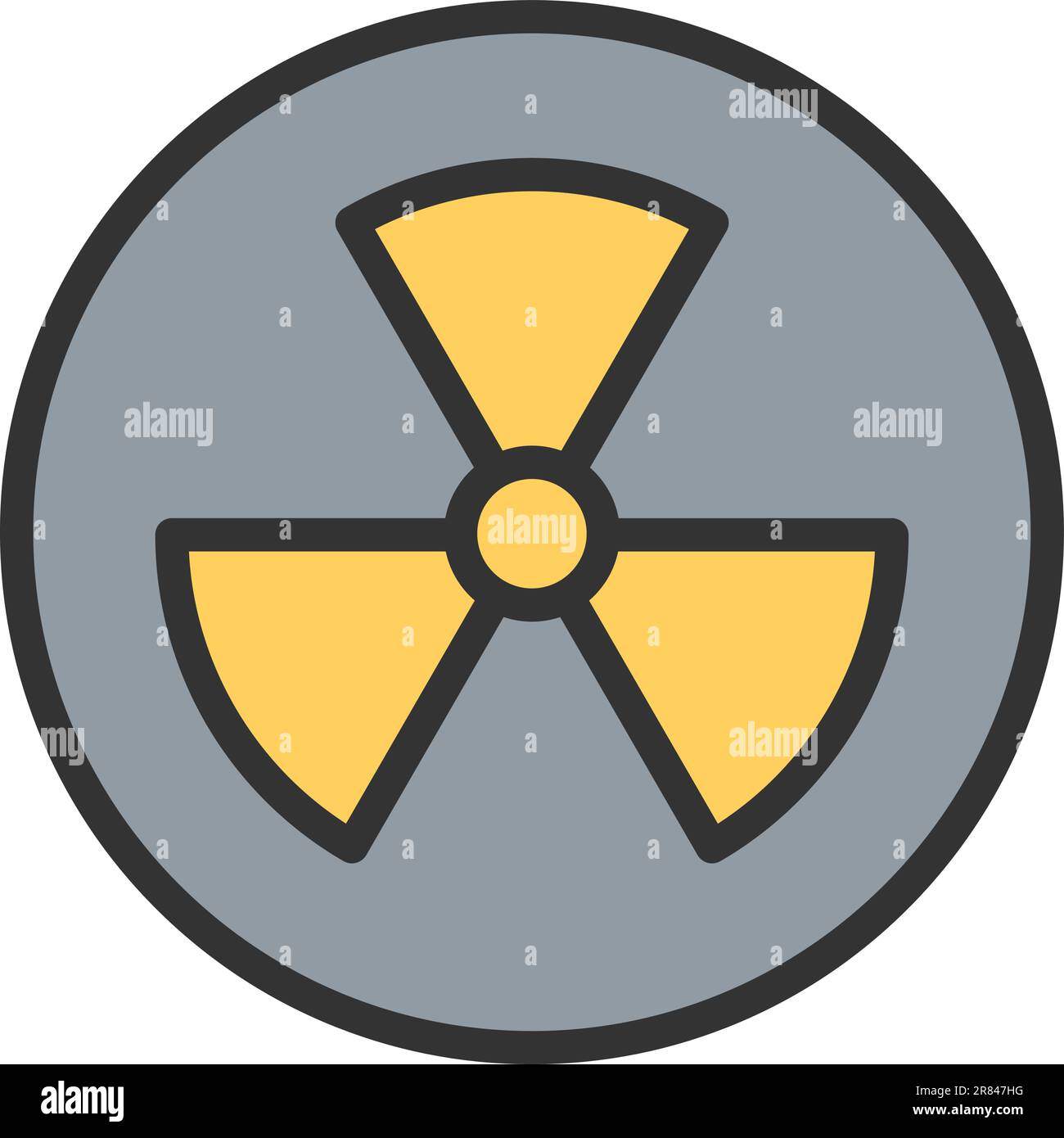 Nuclear sign radiation Cut Out Stock Images & Pictures - Alamy
