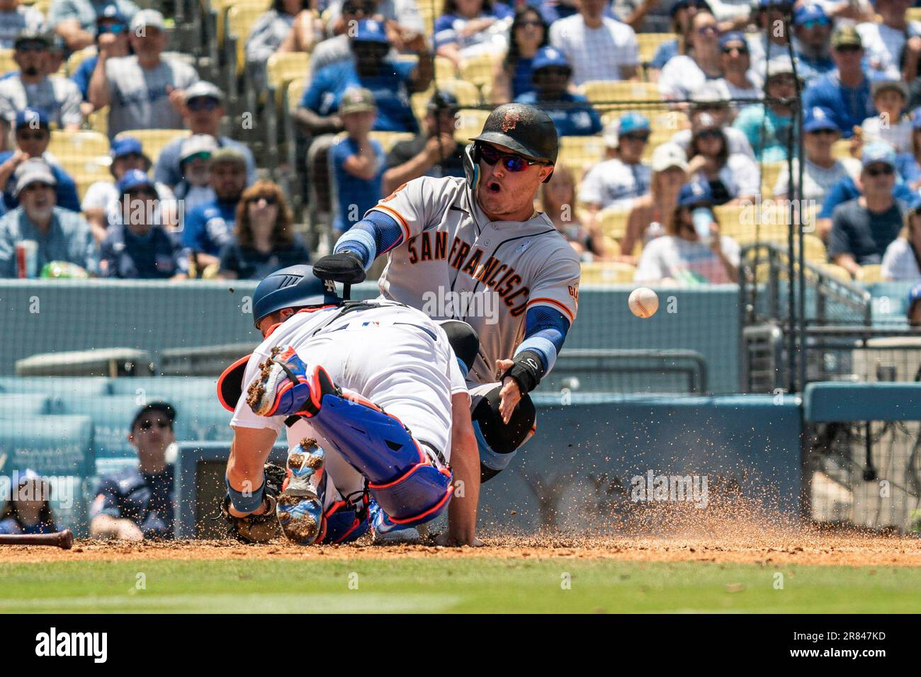 San Francisco Giants designated hitter Joc Pederson (23) slides safely ...