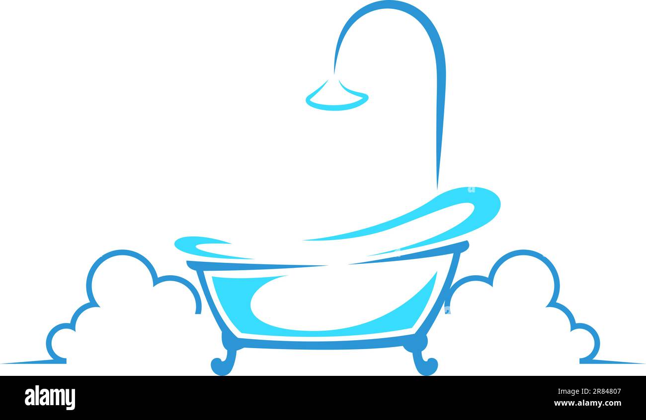 Bathtub logo icon design illustration Stock Vector Image & Art - Alamy
