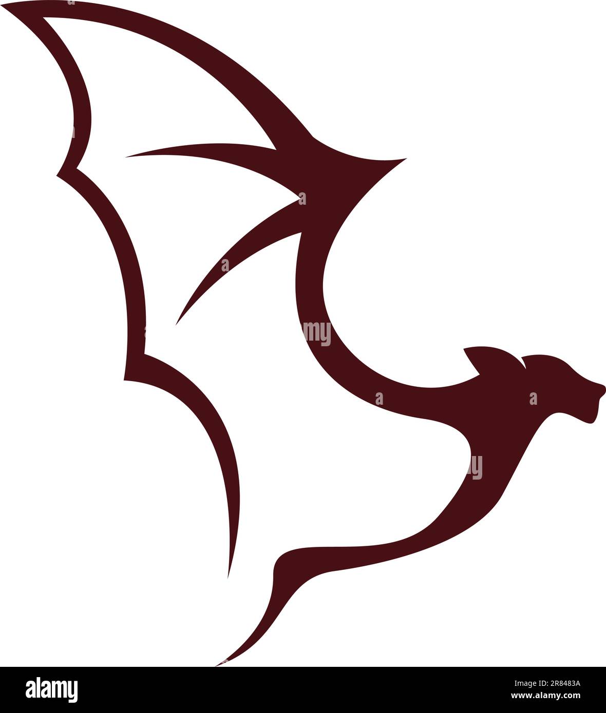Bats animal logo icon design illustration Stock Vector Image & Art - Alamy