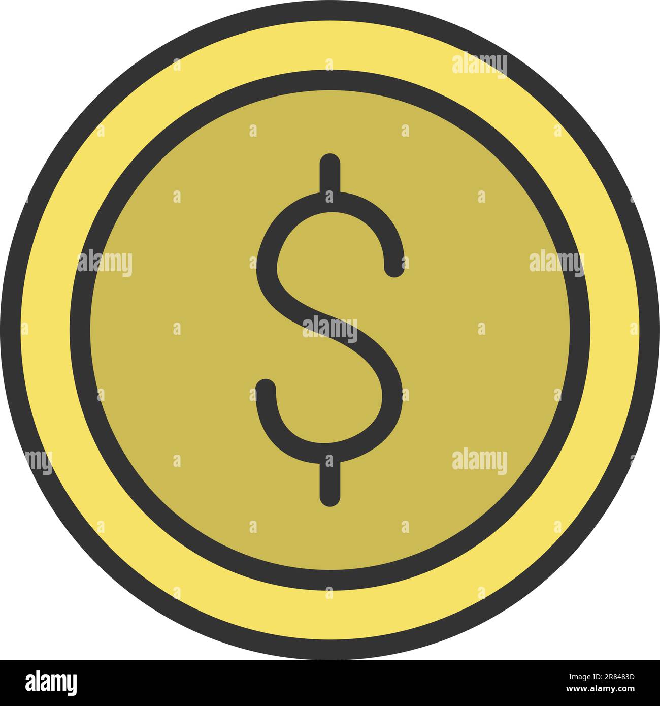 Coin icon vector image Stock Vector Image & Art - Alamy