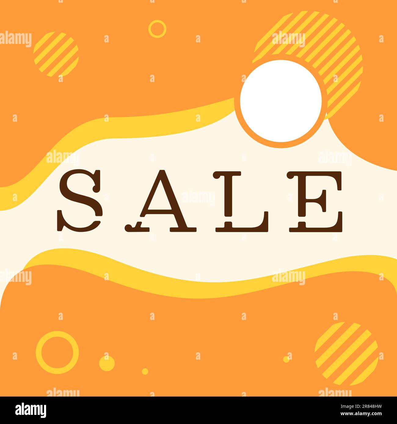 Sale orange promotion poster Stock Vector Image & Art - Alamy
