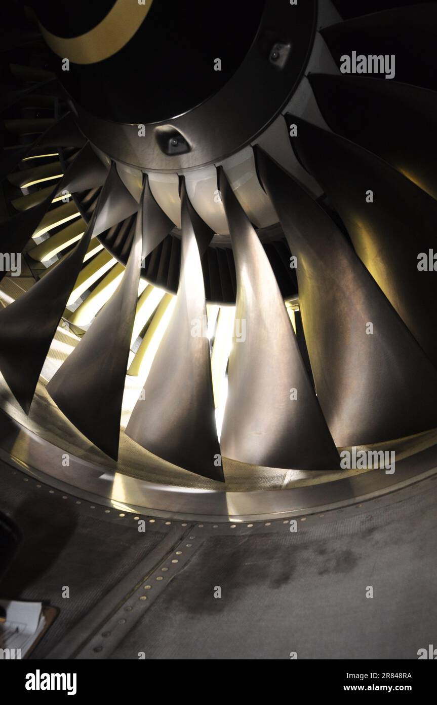 Jet Engine Aircraft in the repair and maintenance Stock Photo - Alamy