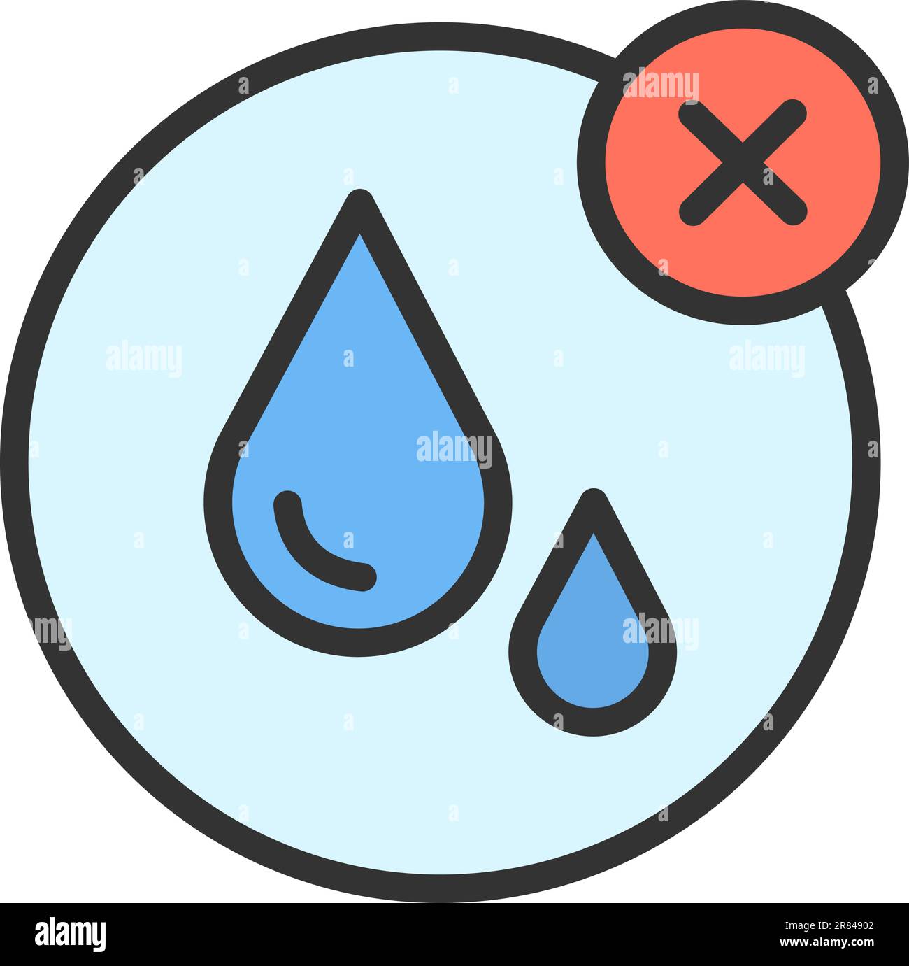 No Water icon vector image Stock Vector Image & Art - Alamy