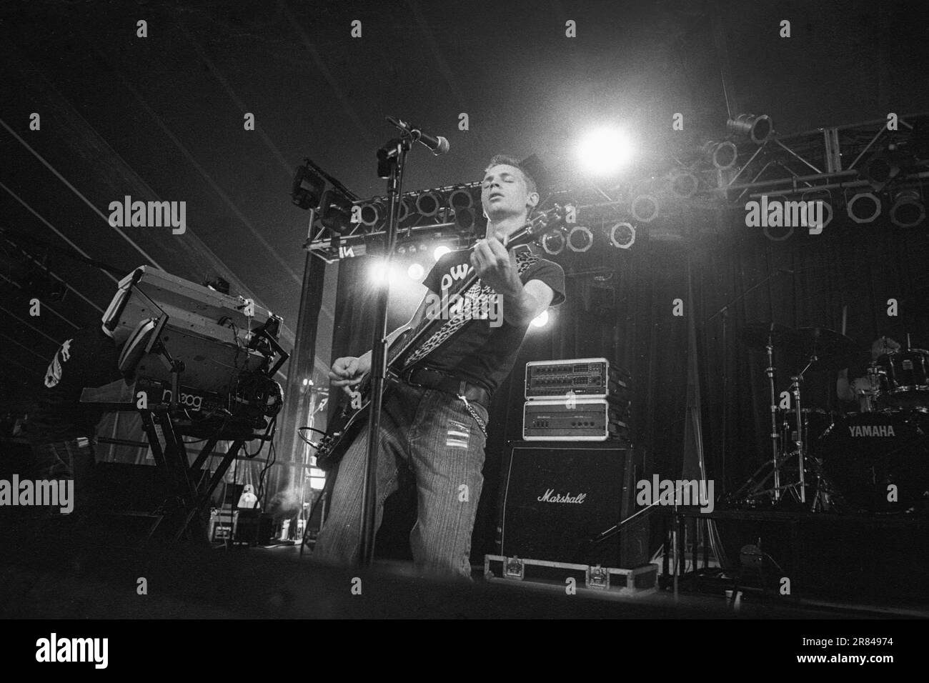 Nick Mailing – vocals, guitar – of The Pecadilloes band playing at ...