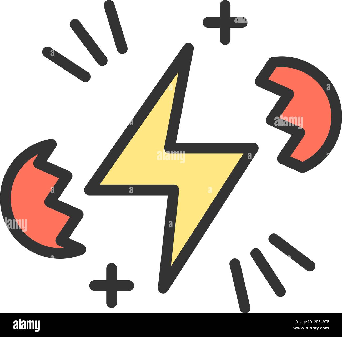 Nuclear Fission icon vector image Stock Vector Image & Art - Alamy
