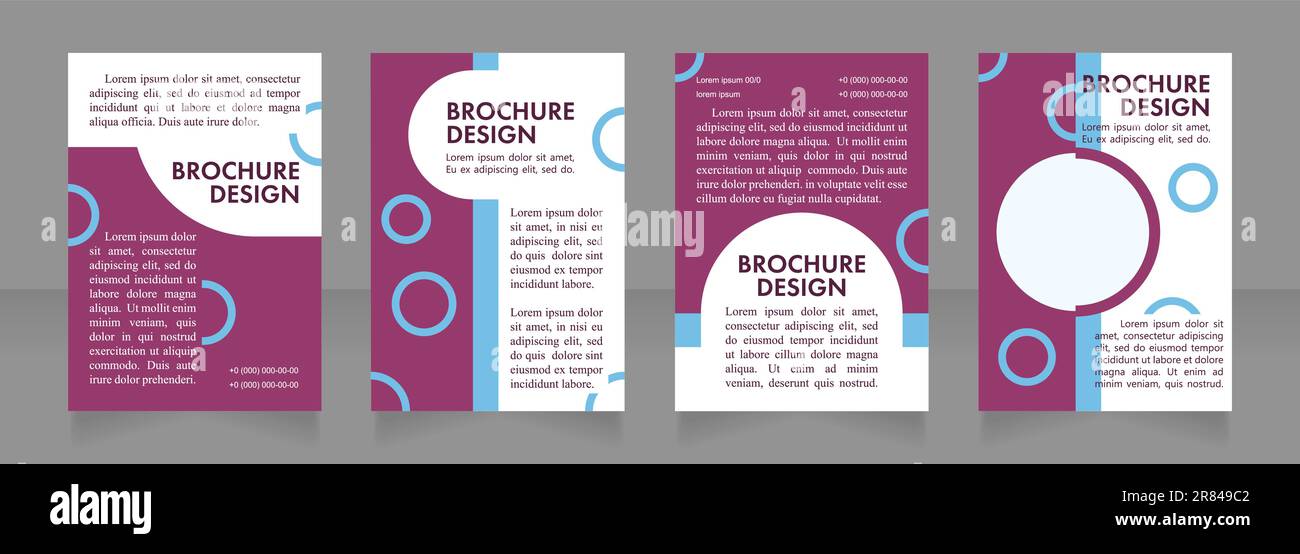 Grocery store promotion blank brochure layout design Stock Vector Image ...