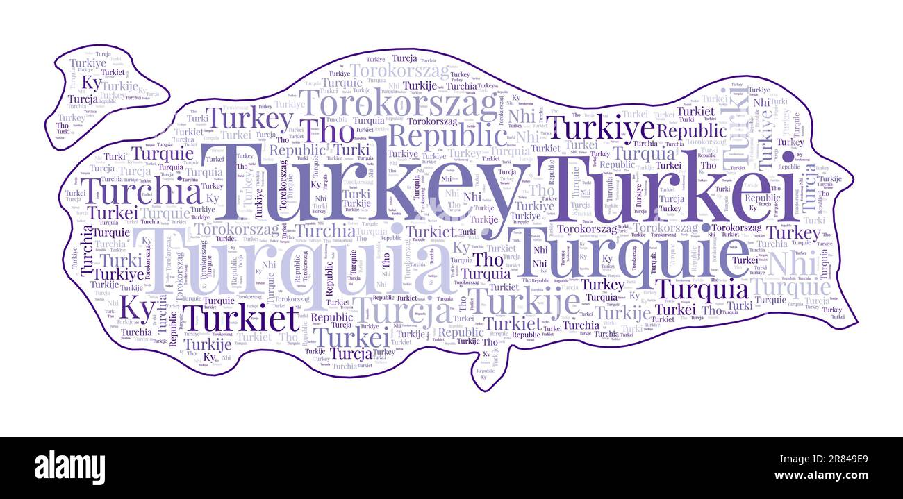 Map of modern turkey hi-res stock photography and images - Alamy