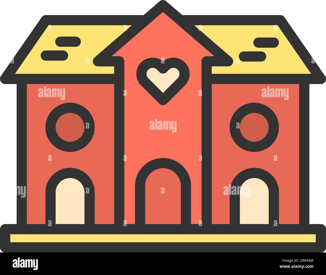 Orphanage icon vector image Stock Vector Image & Art - Alamy