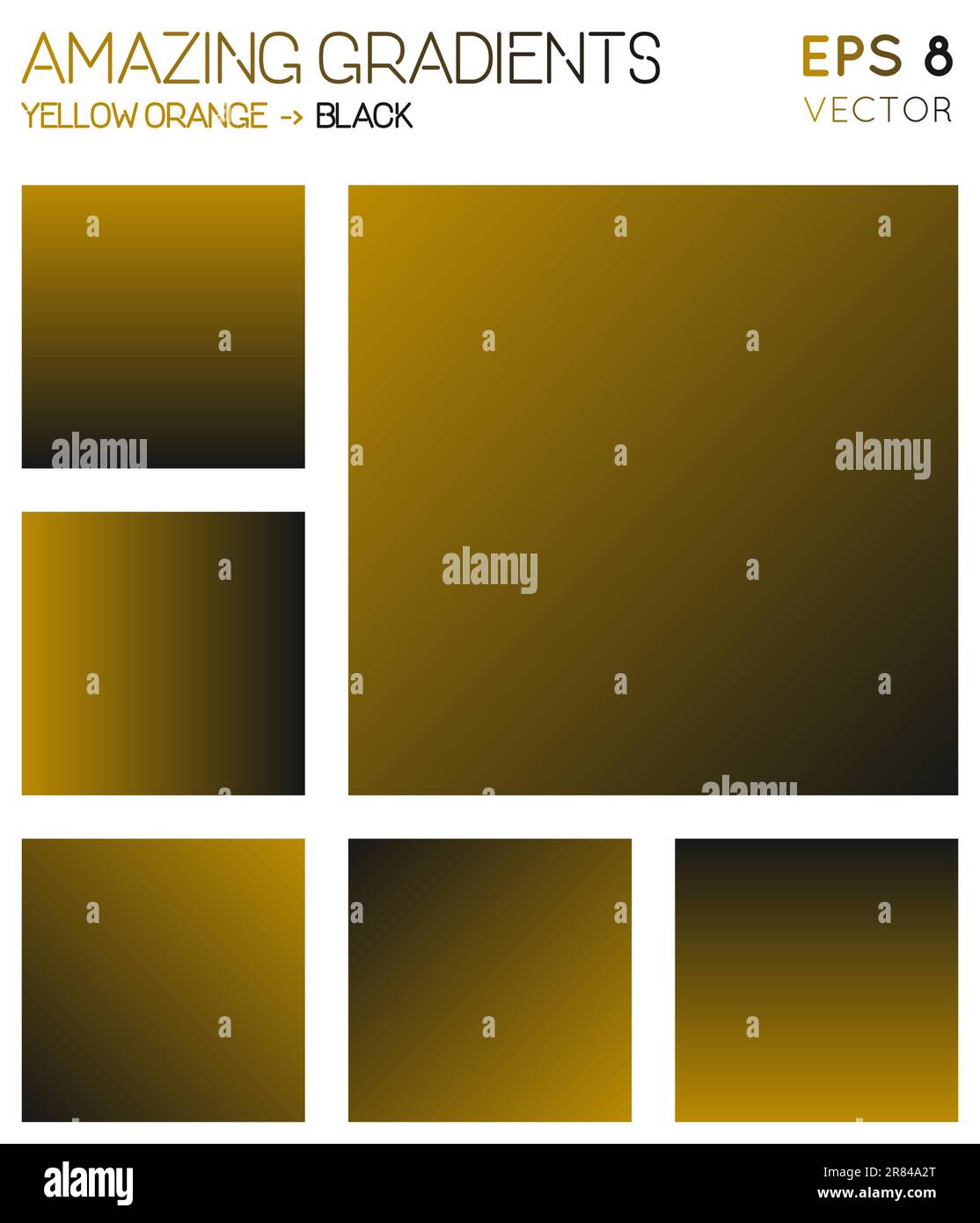 Colorful gradients in yellow, orange, and black color tones. Admirable ...