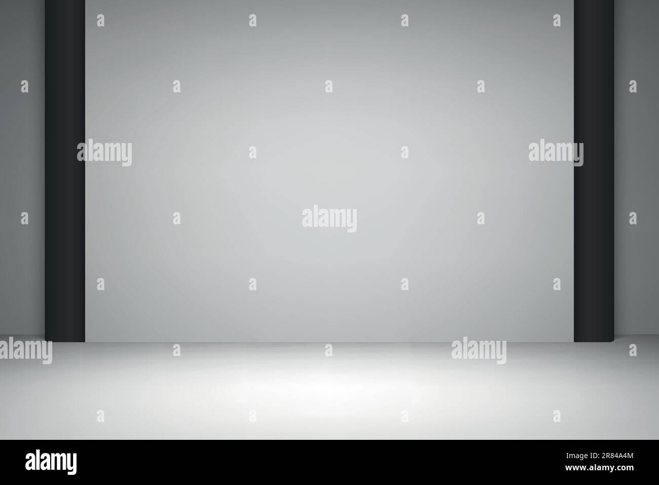 Empty studio room background with spotlight. Template for display or ...