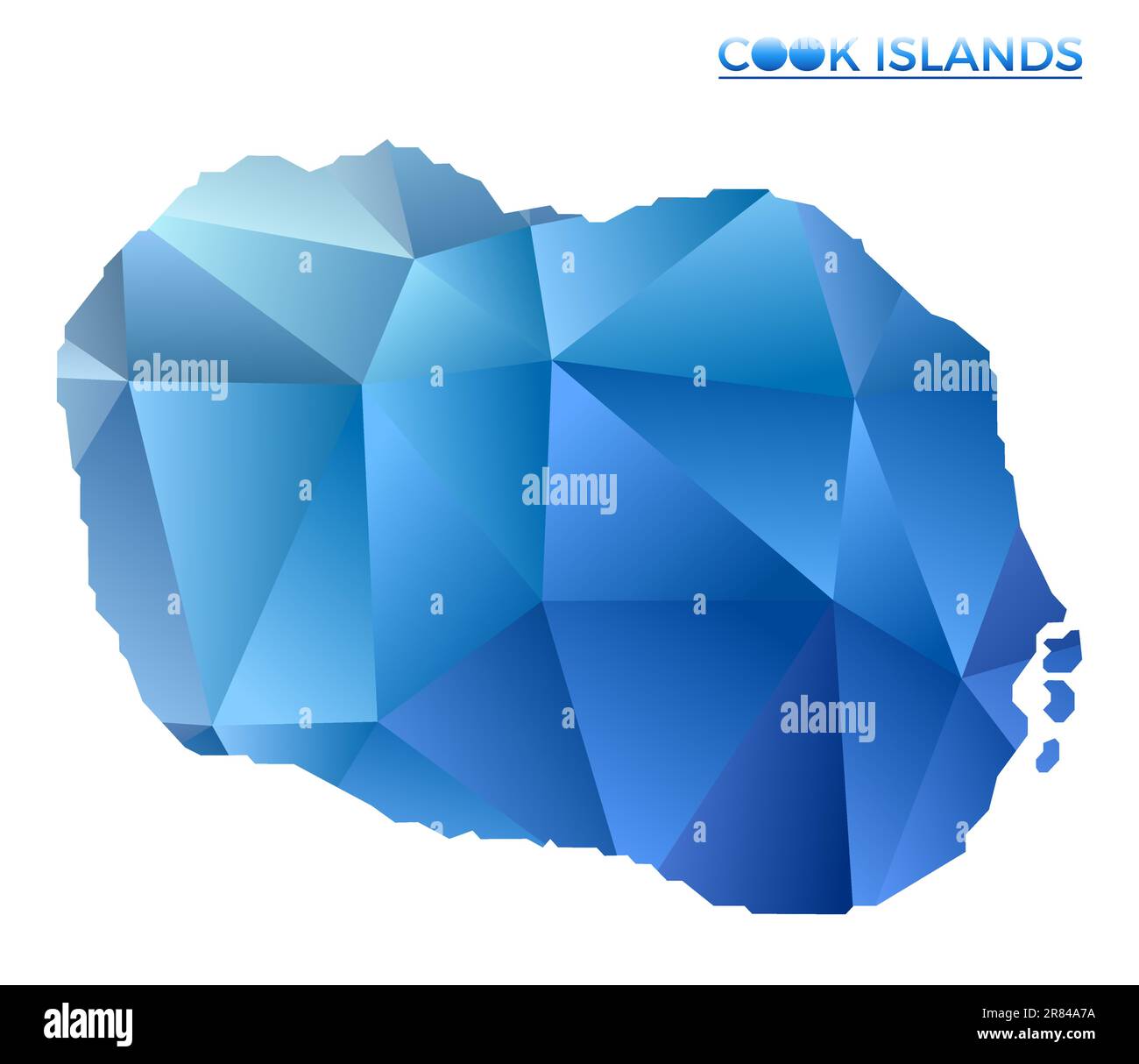 Cook islands map hi-res stock photography and images - Alamy