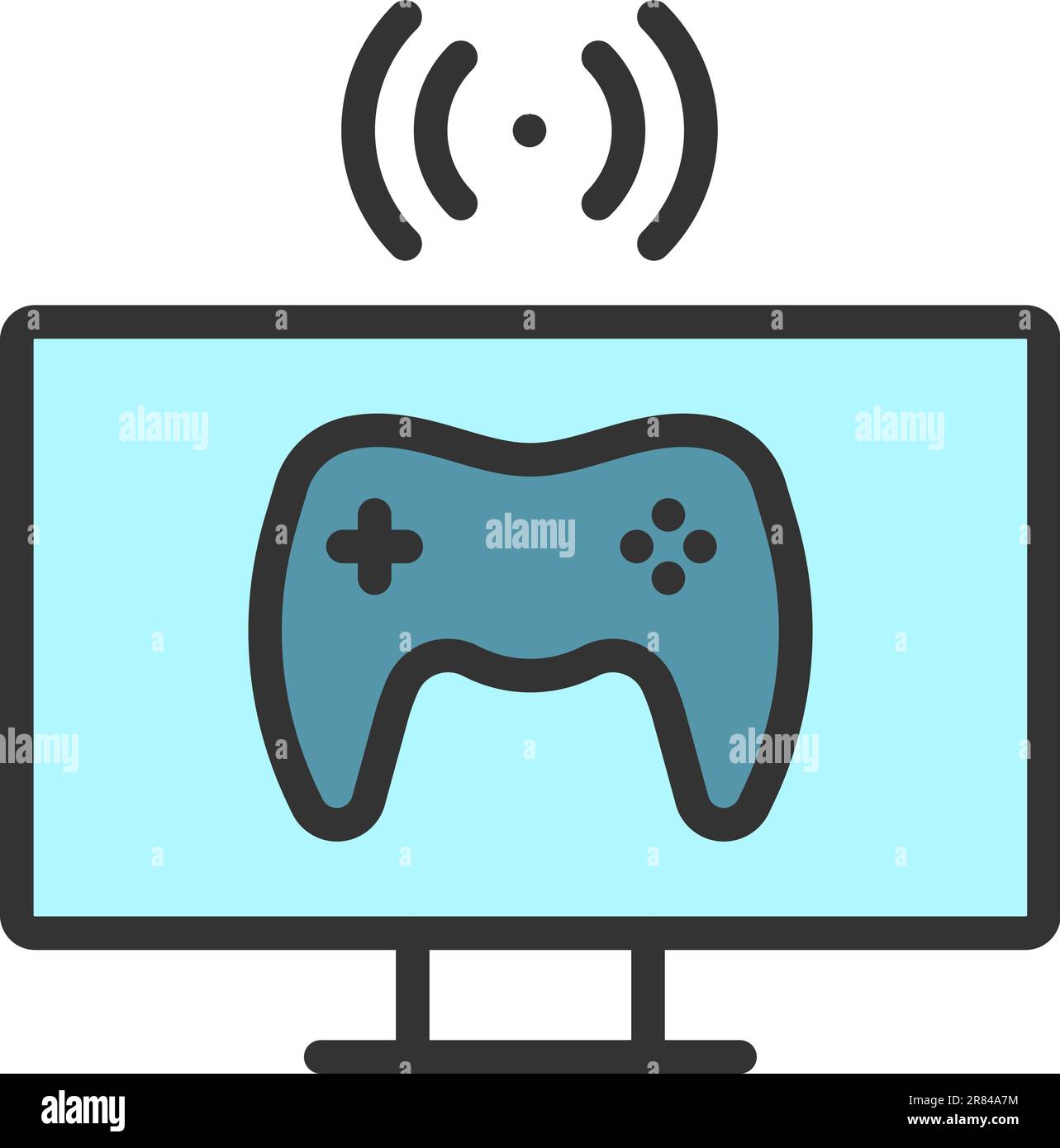 Streaming icon vector image Stock Vector Image & Art - Alamy