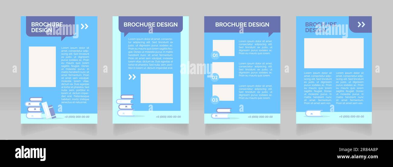 Kindergarten enrollment blank brochure layout design Stock Vector Image ...