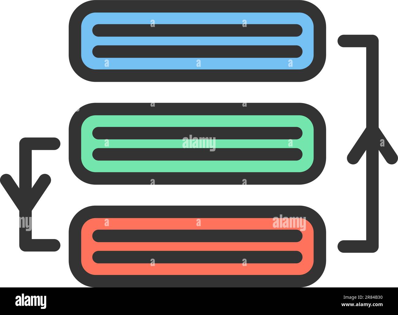 Prioritize icon vector image Stock Vector Image & Art - Alamy