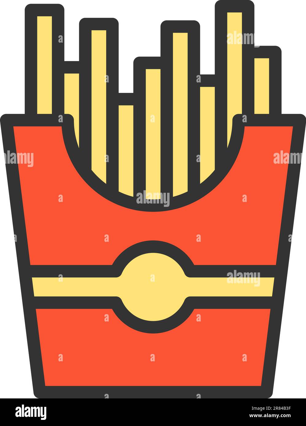 French Fries icon vector image Stock Vector Image & Art - Alamy