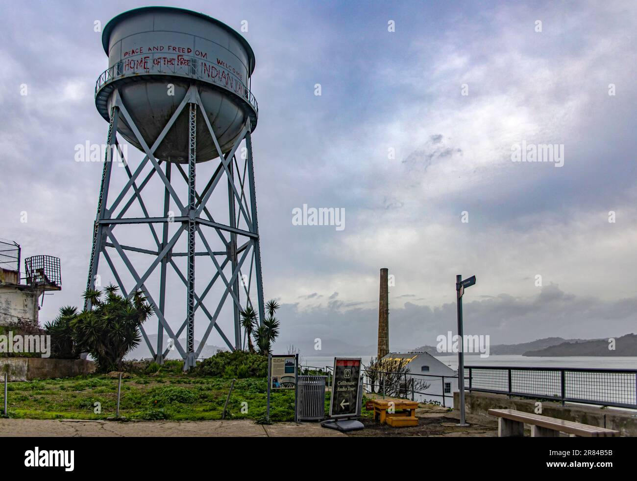 Alcatraz prison watch tower hi-res stock photography and images - Alamy