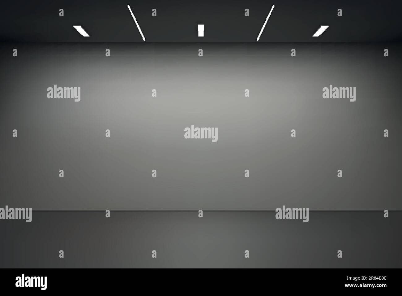 Empty studio room background with spotlight. Template for display or ...