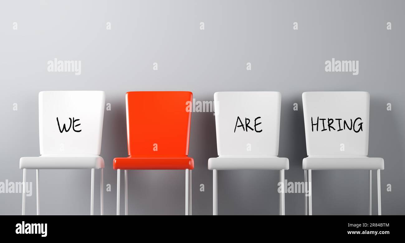 Job recruitment and employment concept. Vacancy announcement. The words ...