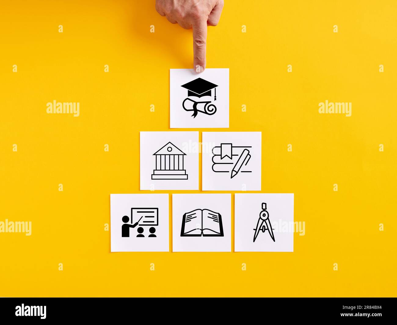 Education and graduation. To get a diploma from school. Learning ...