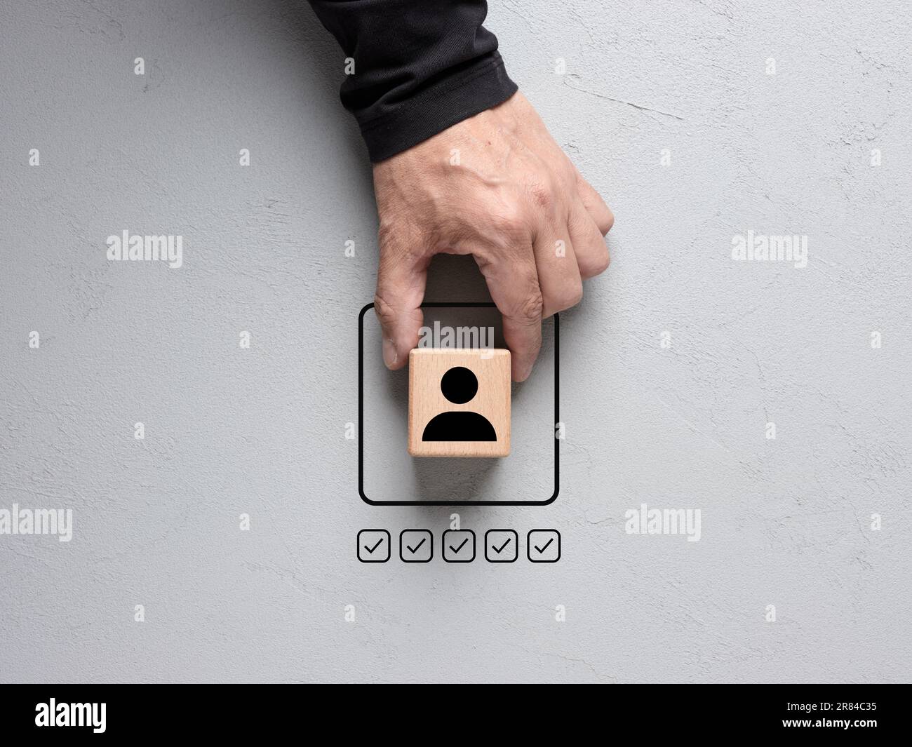 Job interview and selecting the suitable candidate. Employee assessment ...