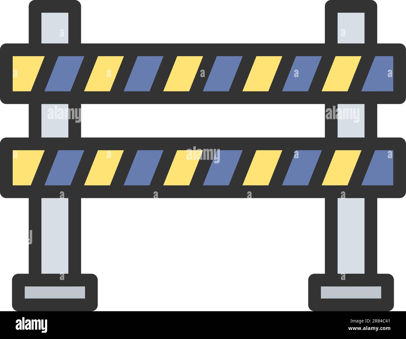 Road Barrier icon vector image Stock Vector Image & Art - Alamy