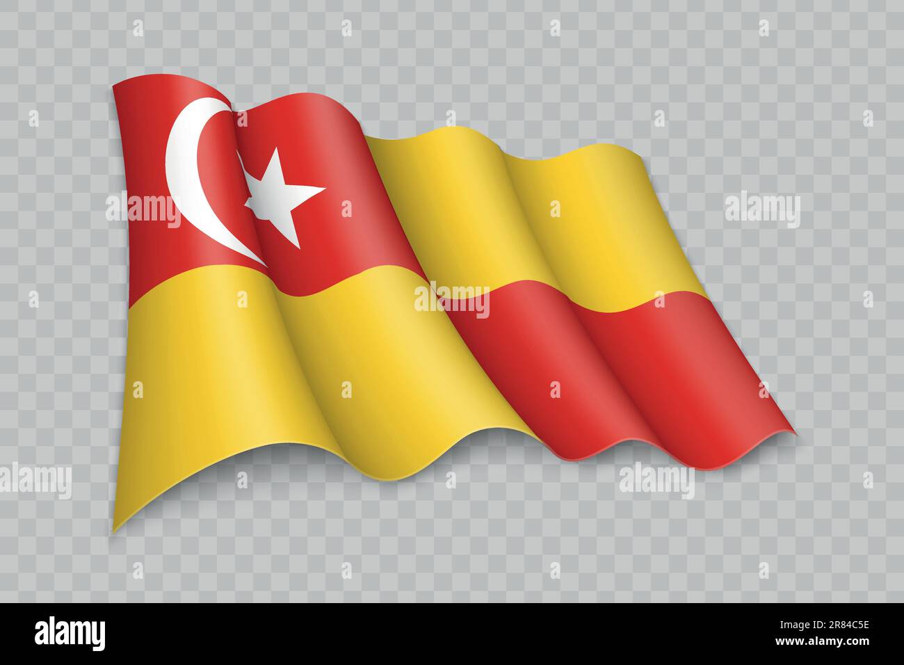 3D Realistic waving Flag of Selangor is a state of Malaysia on ...