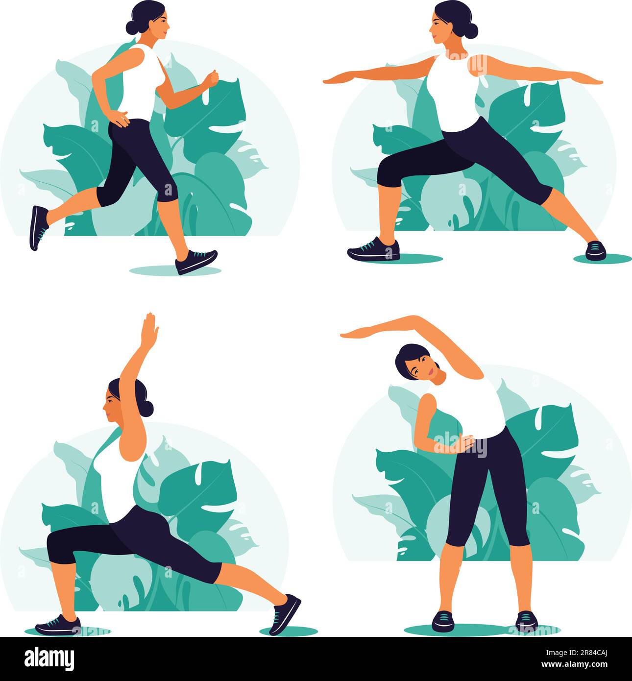 Woman exercising in the park. Outdoor sports. Healthy lifestyle and ...