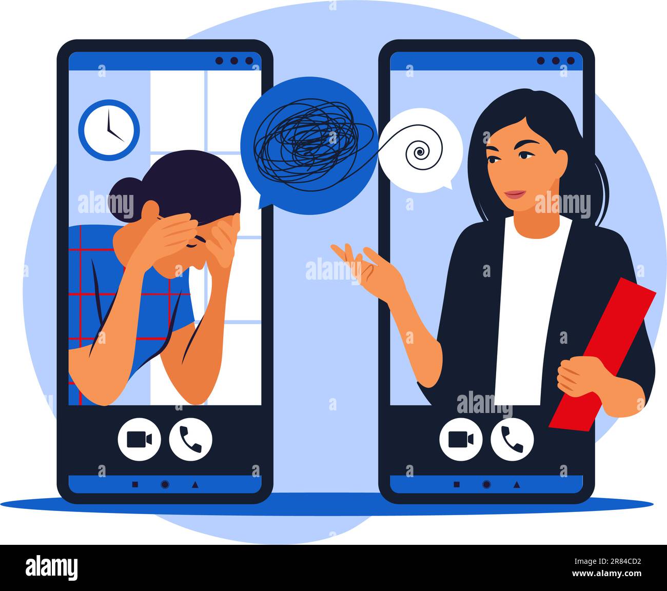 Mobile therapist Stock Vector Images - Alamy