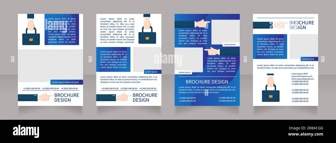 Job description promotional blank brochure layout design Stock Vector ...