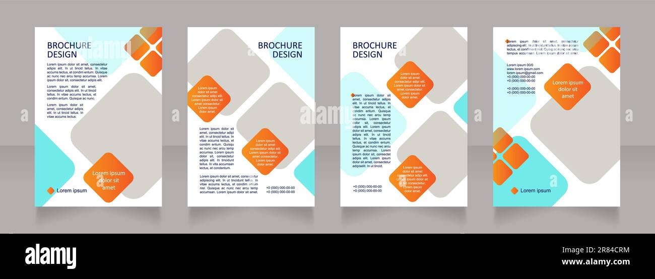Banking and finance service blank brochure layout design Stock Vector ...