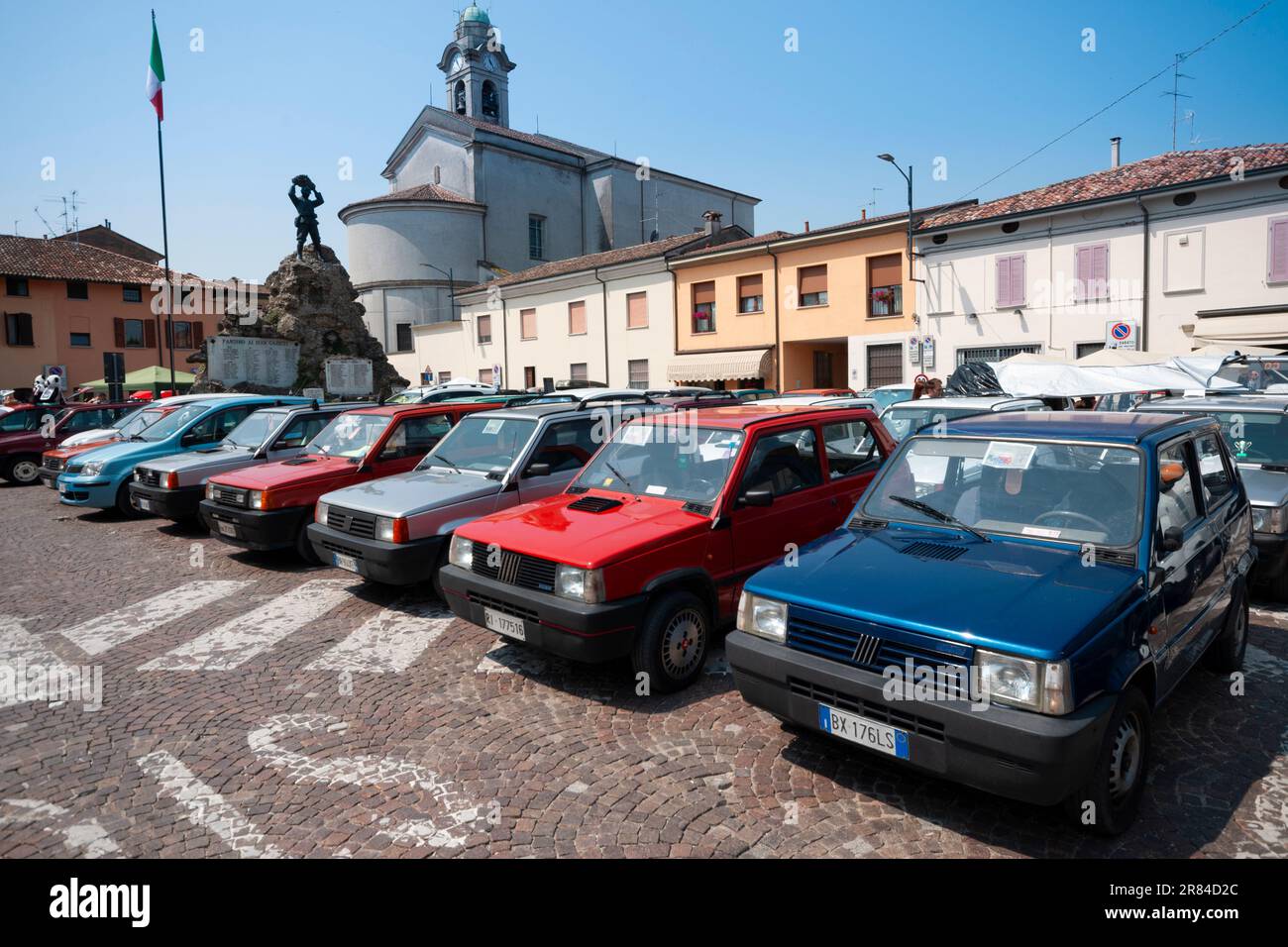 Italy, Lombardy, Pandino, Meeting of Car Fiat Panda called Panda a ...