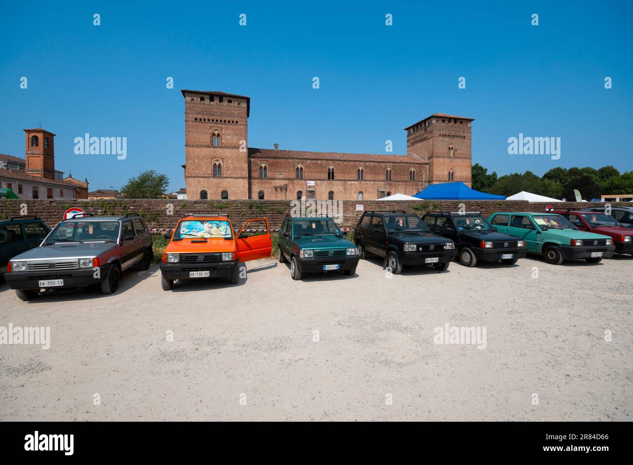 Italy, Lombardy, Pandino, Meeting of Car Fiat Panda called Panda a ...