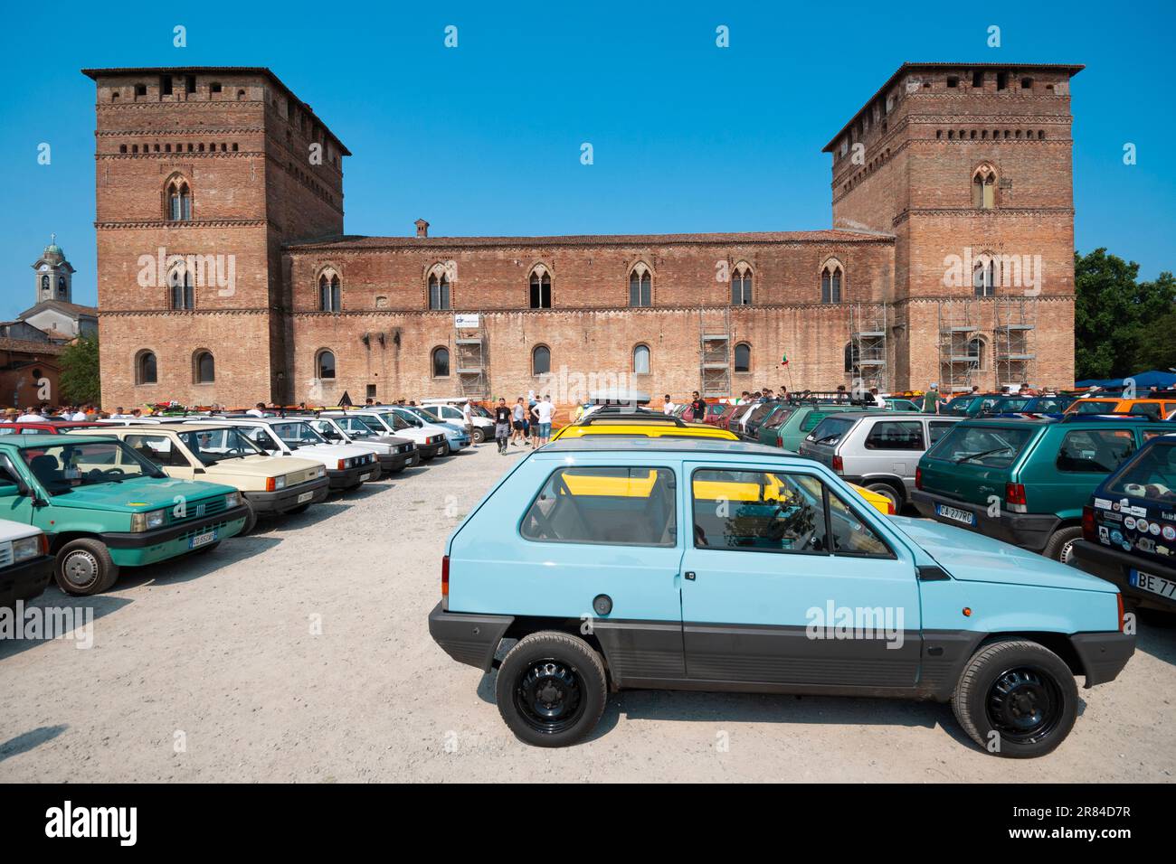 Italy, Lombardy, Pandino, Meeting of Car Fiat Panda called Panda a ...