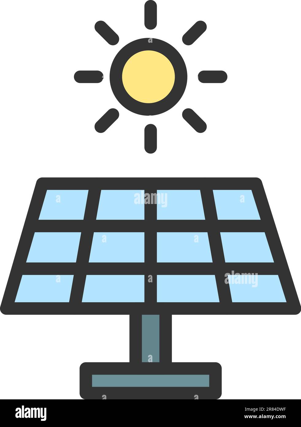 Solar Panel icon vector image Stock Vector Image & Art - Alamy