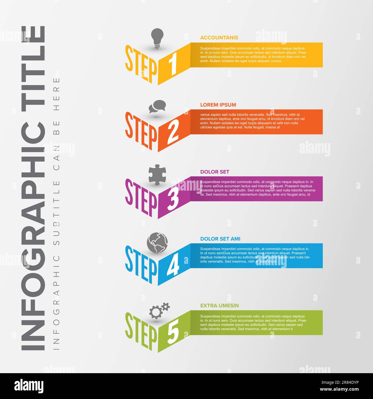 Vector Infographic steps diagram template for workflow, business schema ...