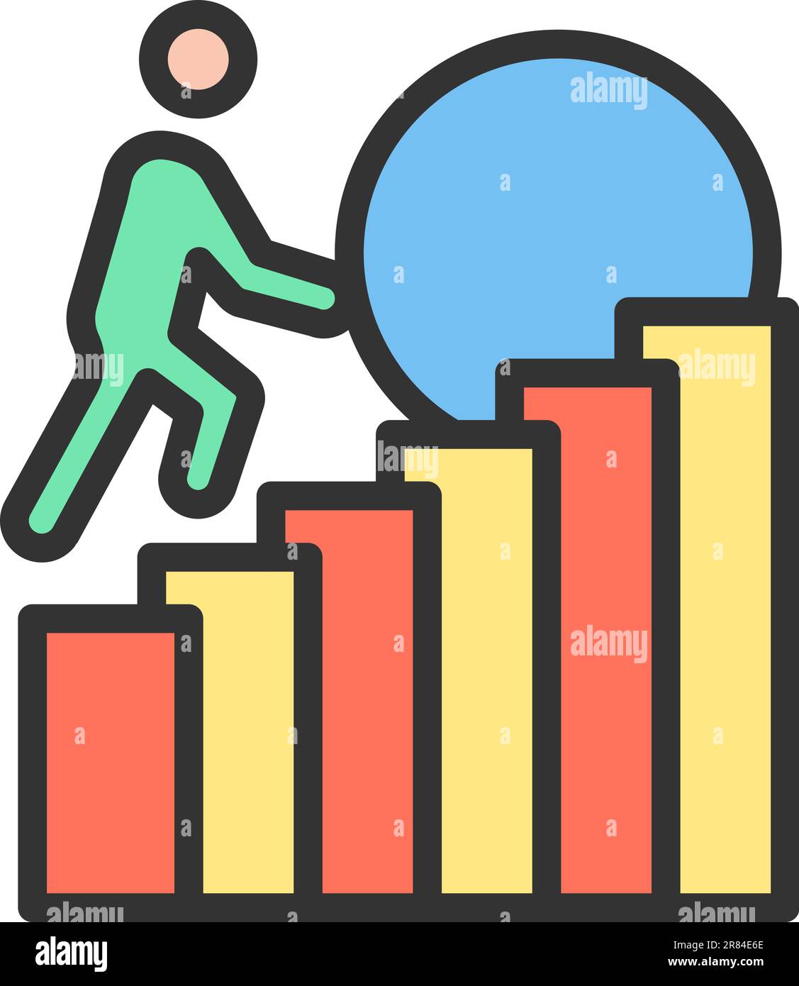 Struggle icon vector image Stock Vector Image & Art - Alamy