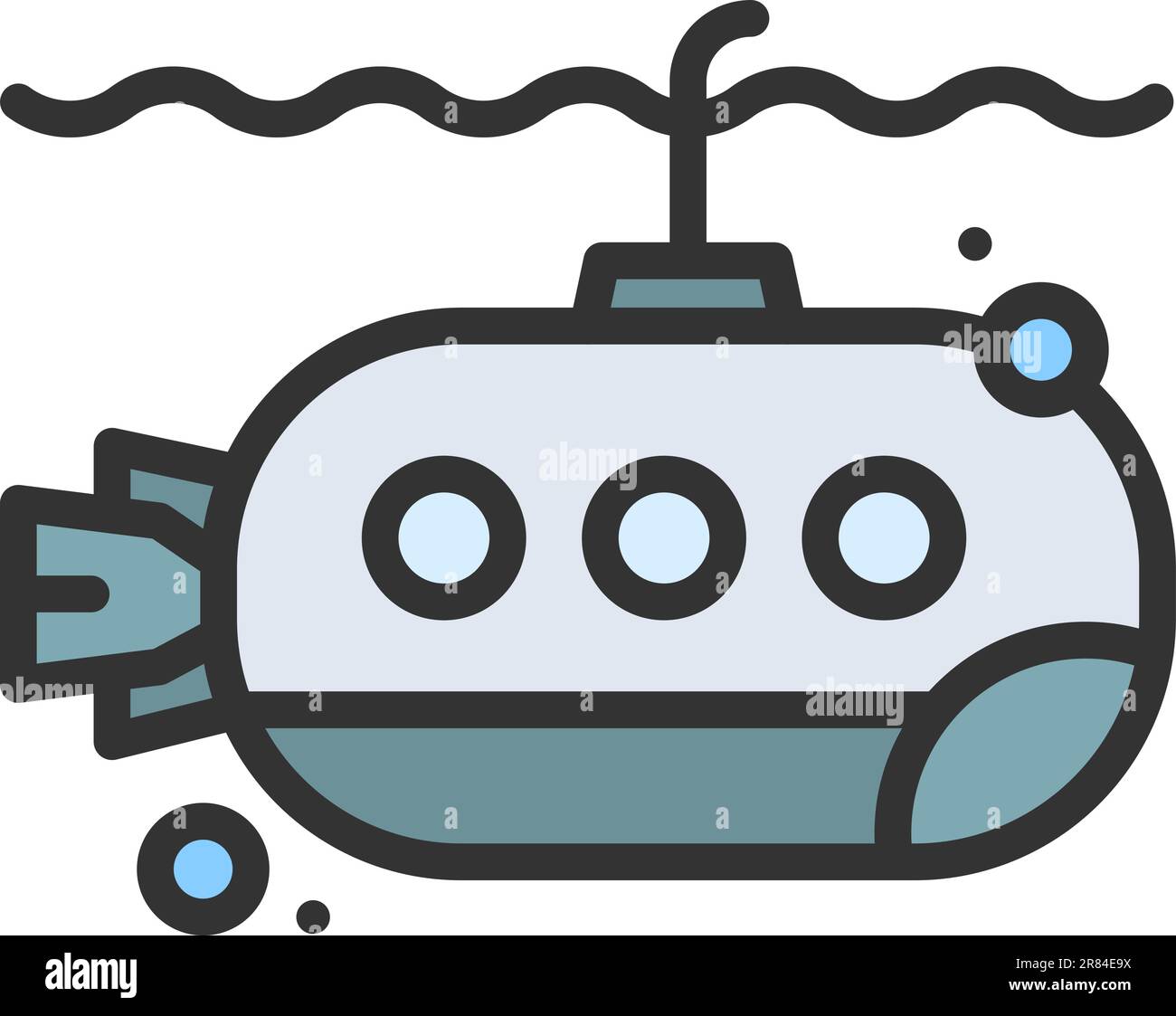 Submarine icon vector image Stock Vector Image & Art - Alamy
