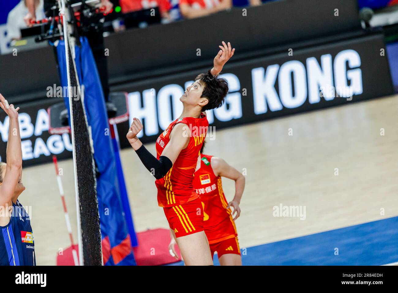 Hong Kong, China. 18th June, 2023. Yuan Xinyue (#1) of China seen in action during the ...